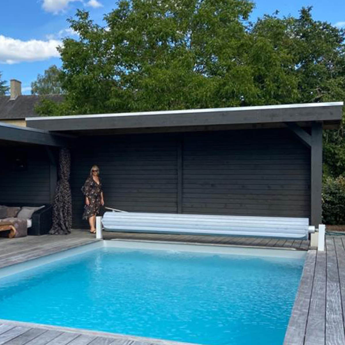 Holz-Poolhaus - VANNES - MODULAND - für Privatgebrauch