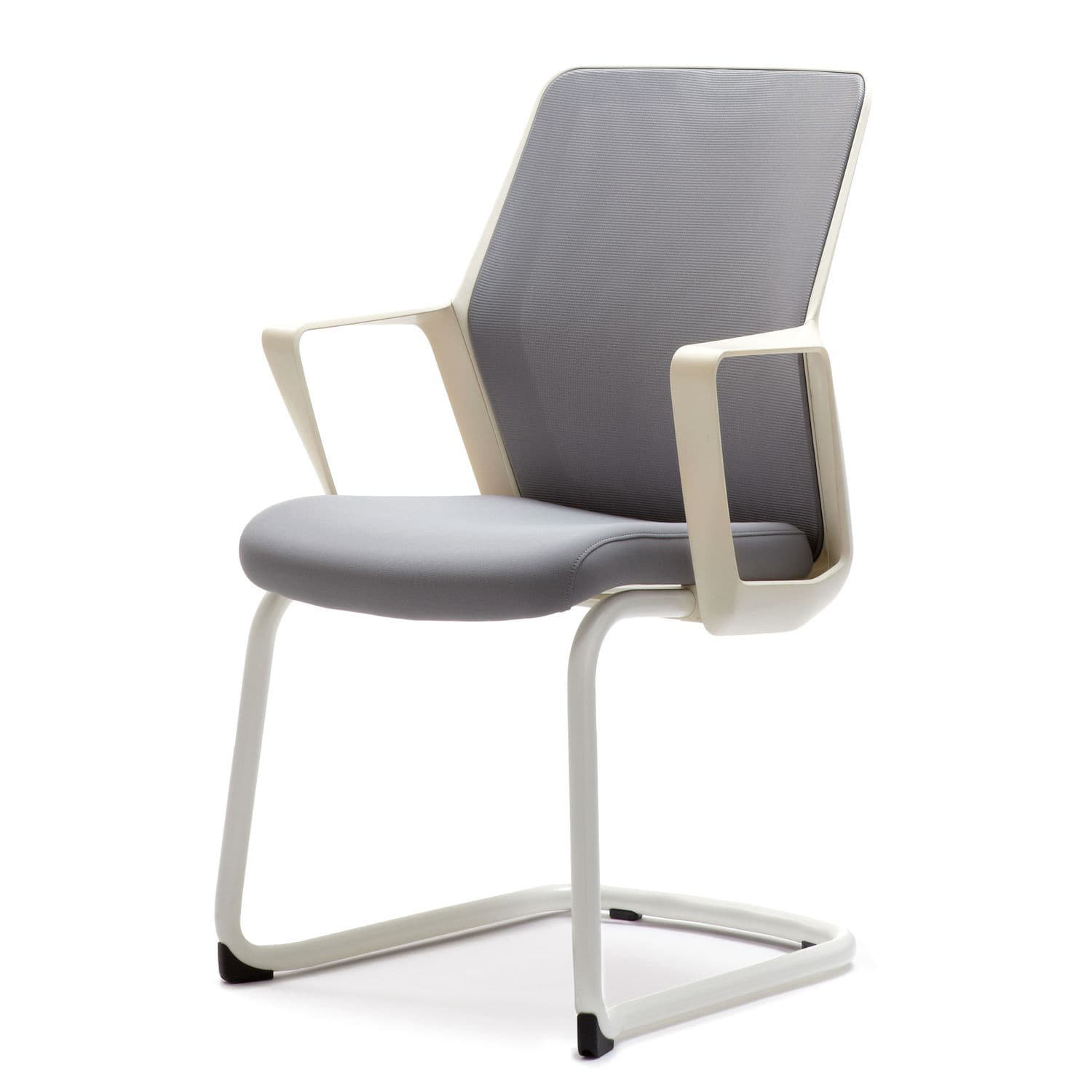 Moderner Besucherstuhl - FLO - Milani - für den Innenraum / Netz / Polster