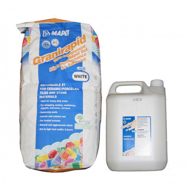 Verguss-Klebemörtel - GRANIRAPID - MAPEI GB - für Fliesen / hydraulisch ...