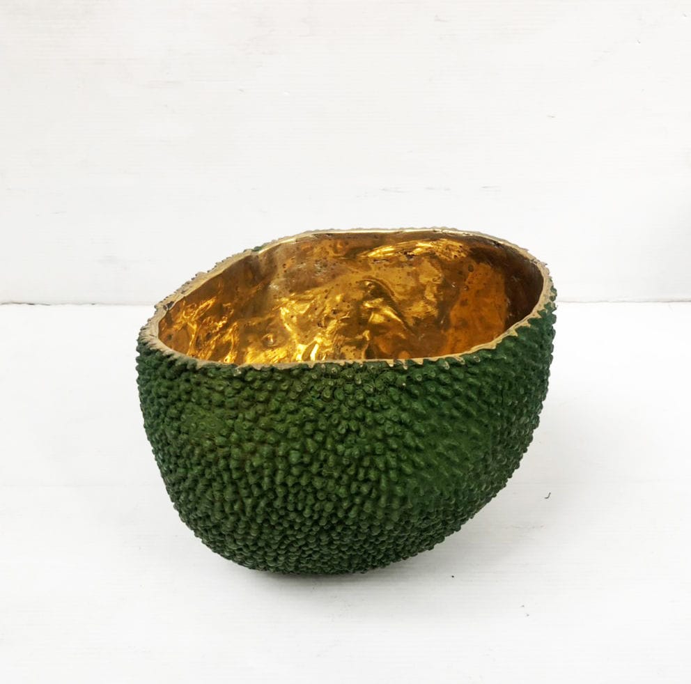 Vase / organisches Design - JACKFRUIT: M0088 - MASAYA - grün