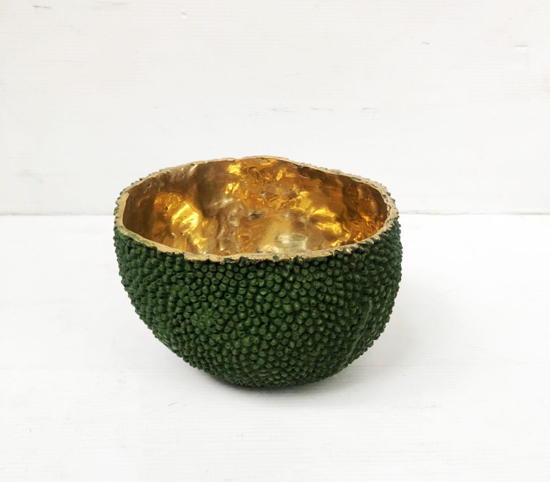 Vase / organisches Design - JACKFRUIT: M0090 - MASAYA - grün