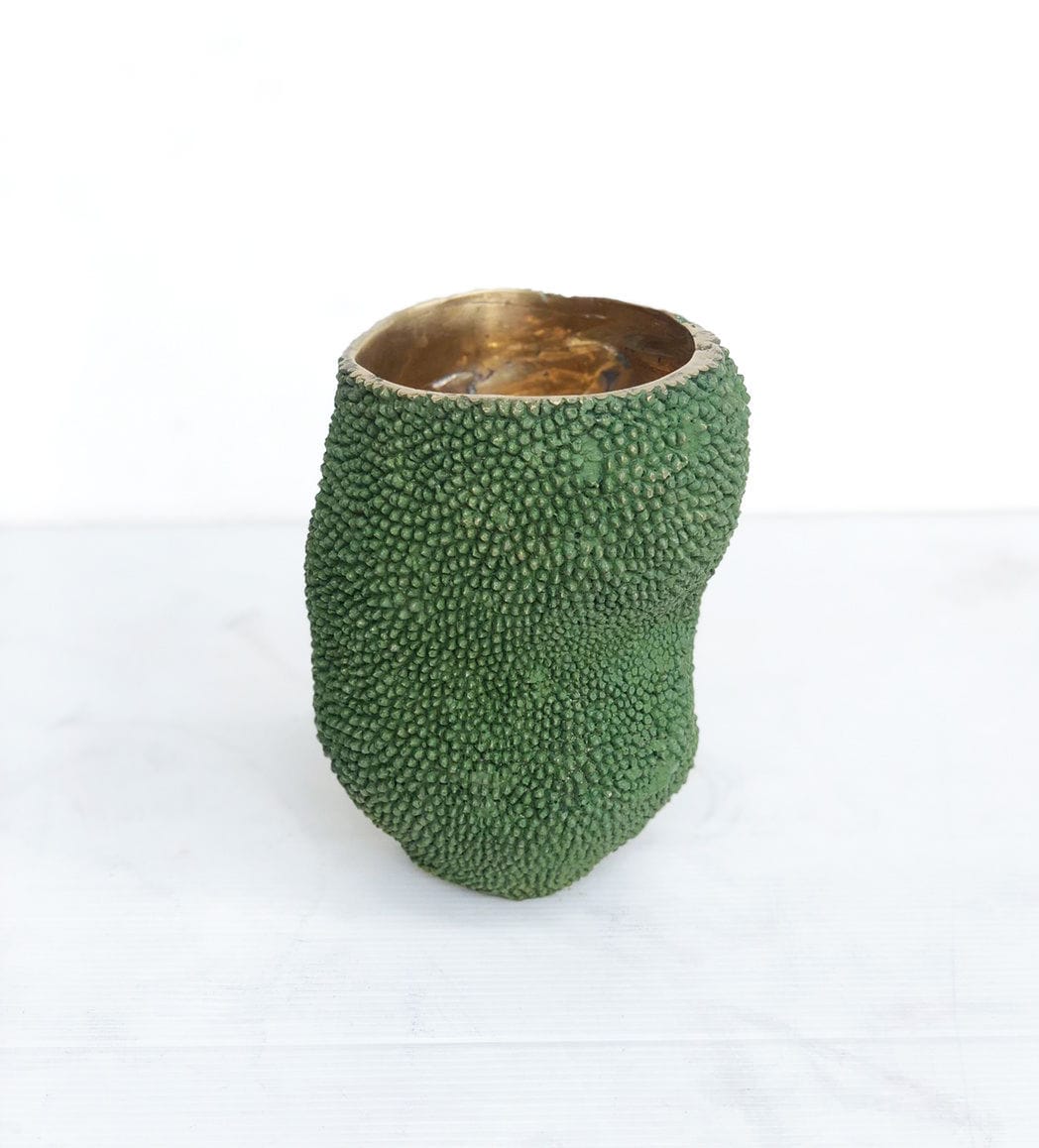 Vase / organisches Design - JACKFRUIT: M0092 - MASAYA - grün