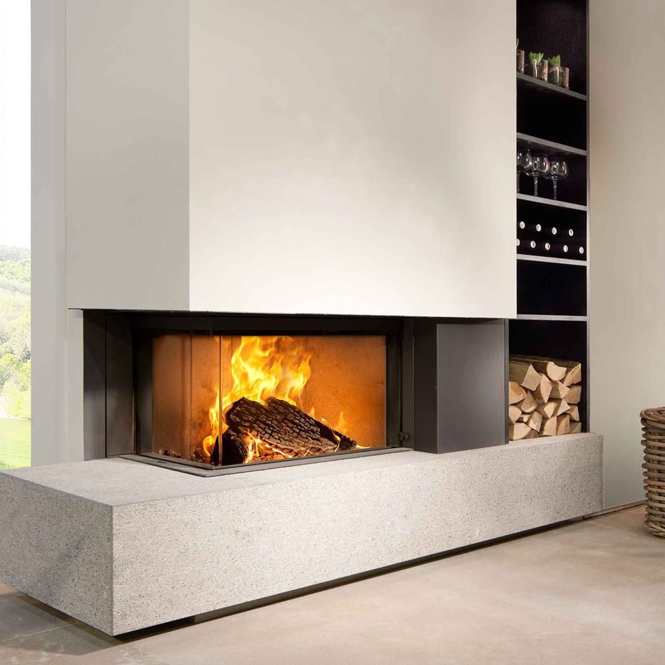 Holzkamin - KALFIRE HEAT PURE W65/38C - Bespoke Fireplace Designs ...