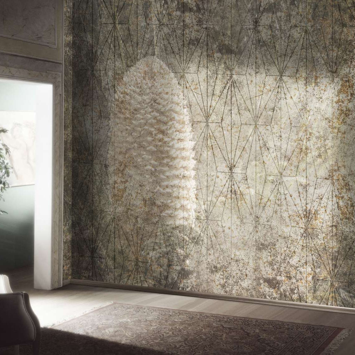 Moderne Tapete - GRID - WallyArt - Glasfaser / Vinyl / Naturmotiv