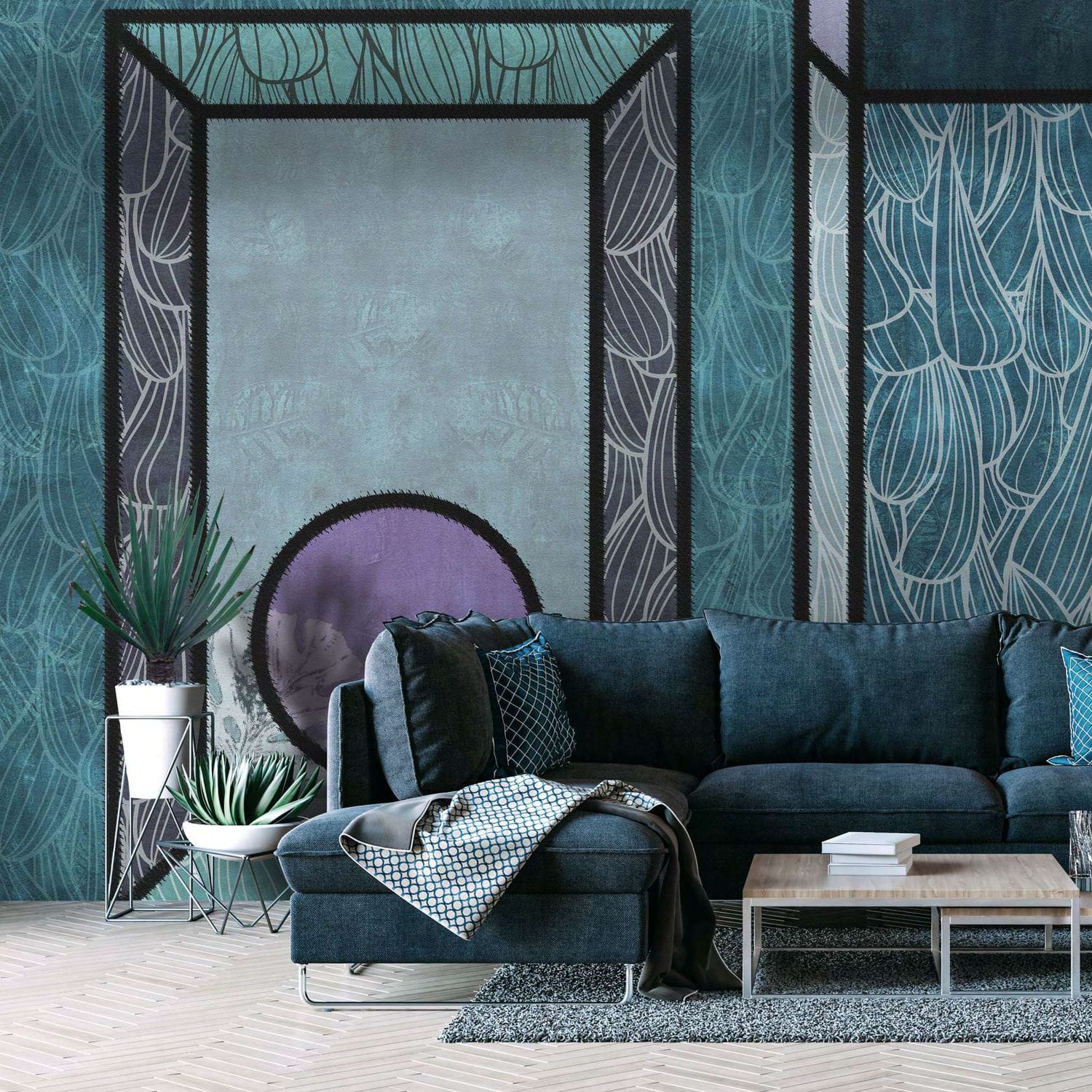 Moderne Tapete - IRA - WallyArt - Vlies / Glasfaser / Vinyl