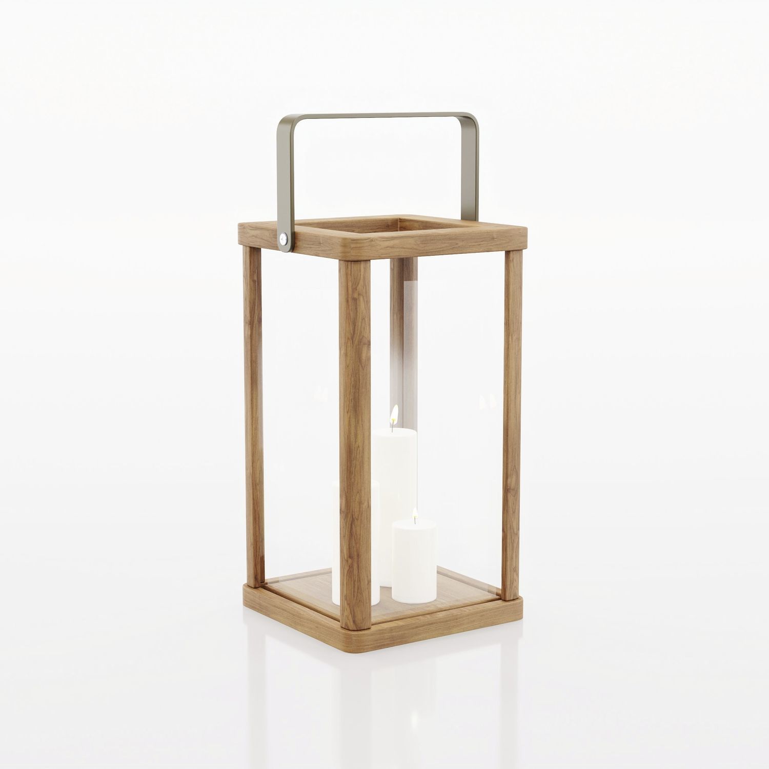 Moderne Laterne - Club - Tidelli - Aluminium / Eukalyptusholz / andere ...