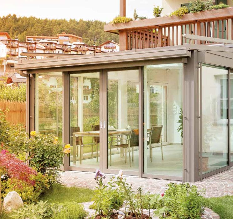 PVC-Veranda - Classic - Finstral - mit Schiebetür