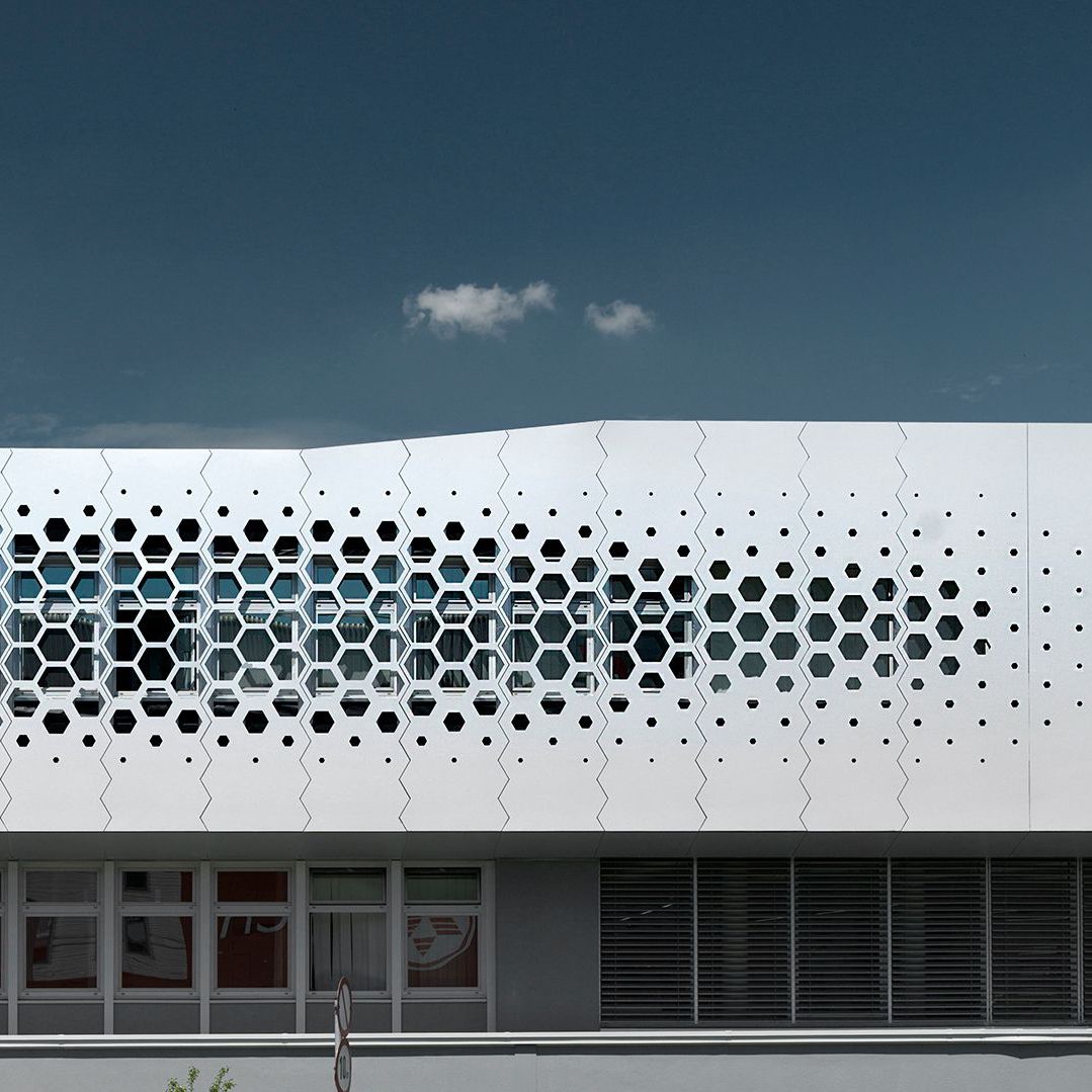 Paneel-Fassadenverkleidung - GOLDHAUBEN-WEBE - ALUCOBOND - Aluminium ...