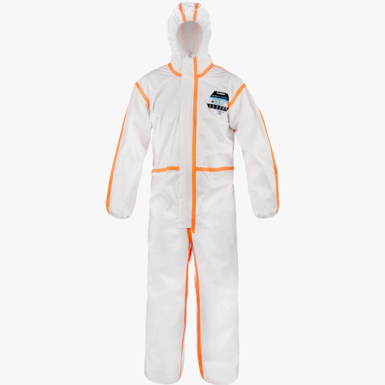 Arbeitsanzug - EMNTCF428 - Lakeland - atmungsaktiv / orange / weiß