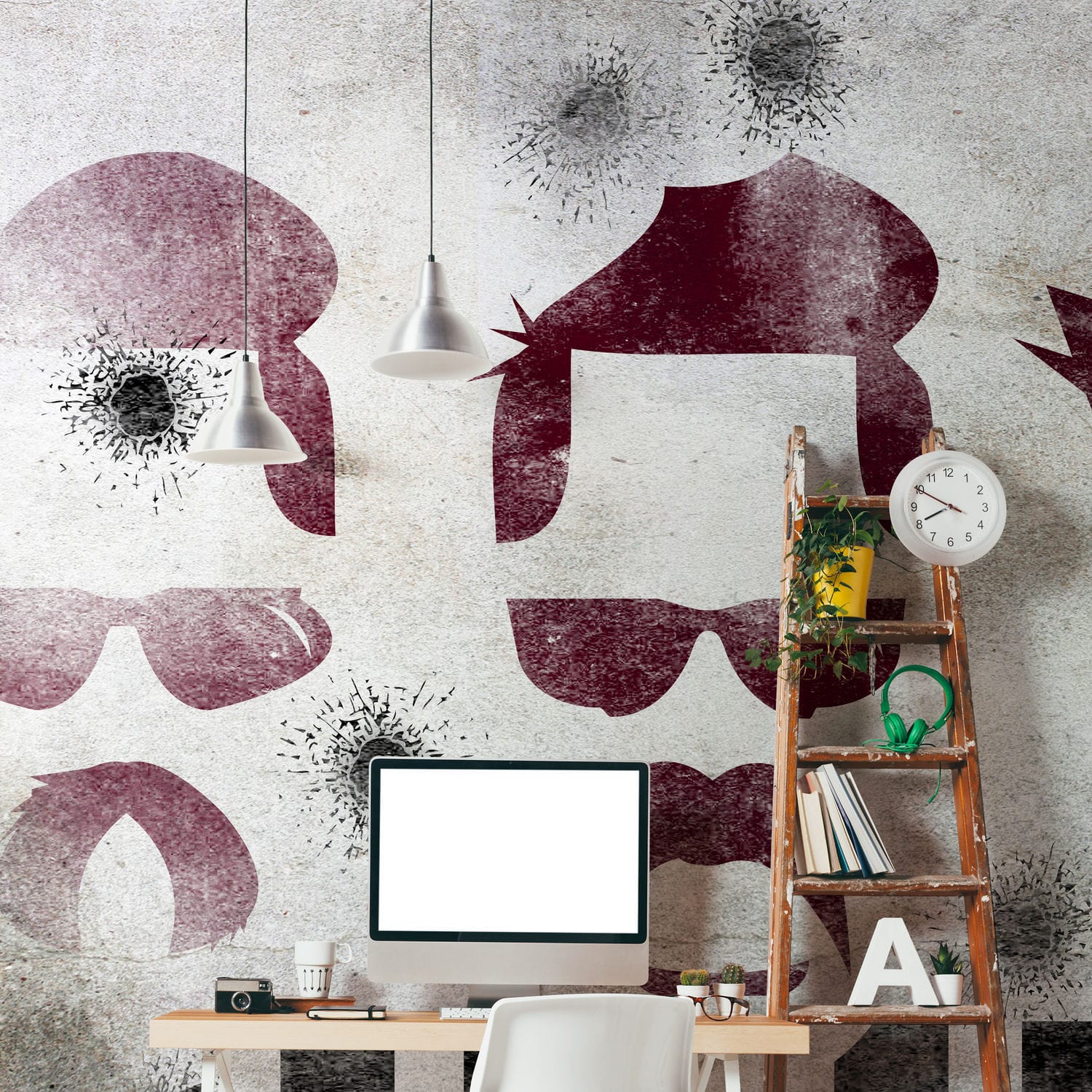 Moderne Tapete - GANG BAND - INSTABILE LAB - Kunstdruck