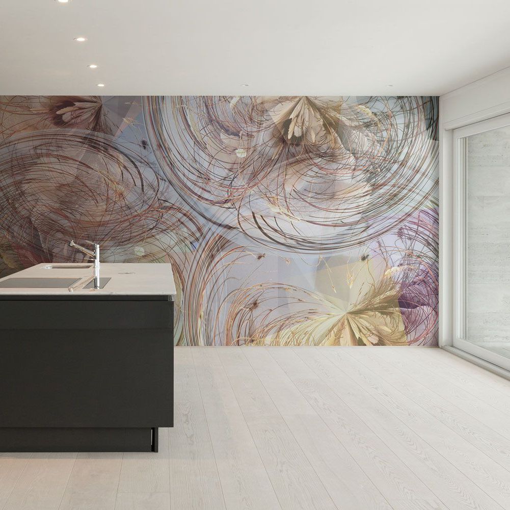 Moderne Tapete - SWAR - INSTABILE LAB - Blumenmotiv / bedruckt