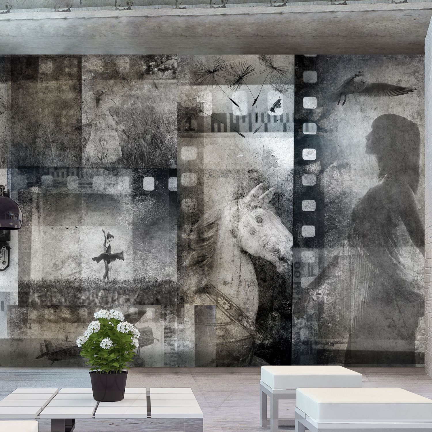 Moderne Tapete - CLICK - INSTABILE LAB - monochrom