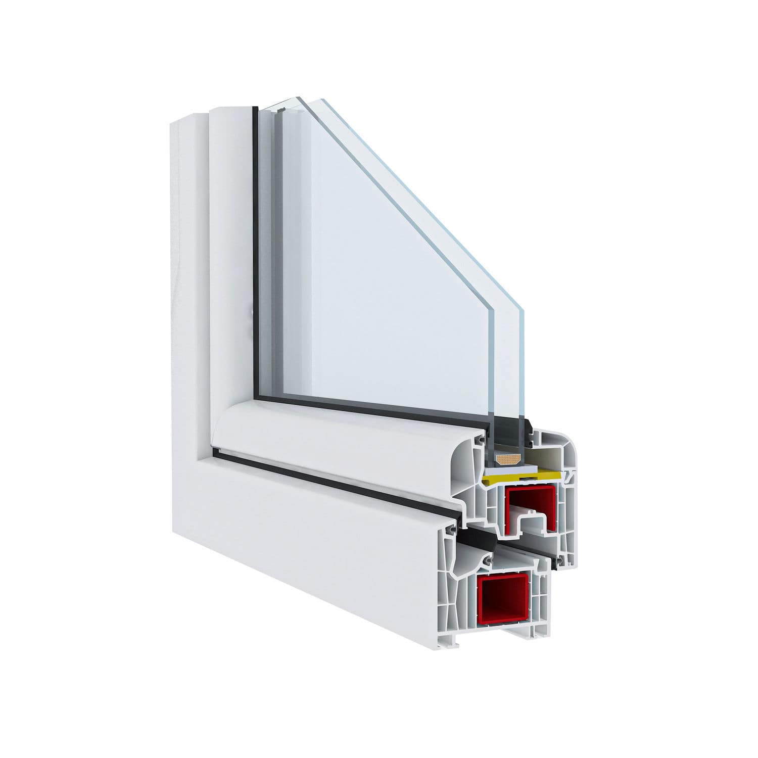 PVC-Fensterprofil - Inova Middle Gasket - ASAŞ Veratec - wärmeisoliert ...