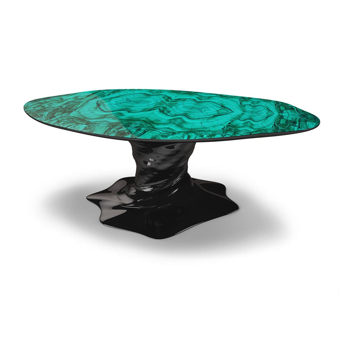 Moderner Tisch - BLACK LIQUID - Thomas Mucha - Mineralstein / Gestell ...