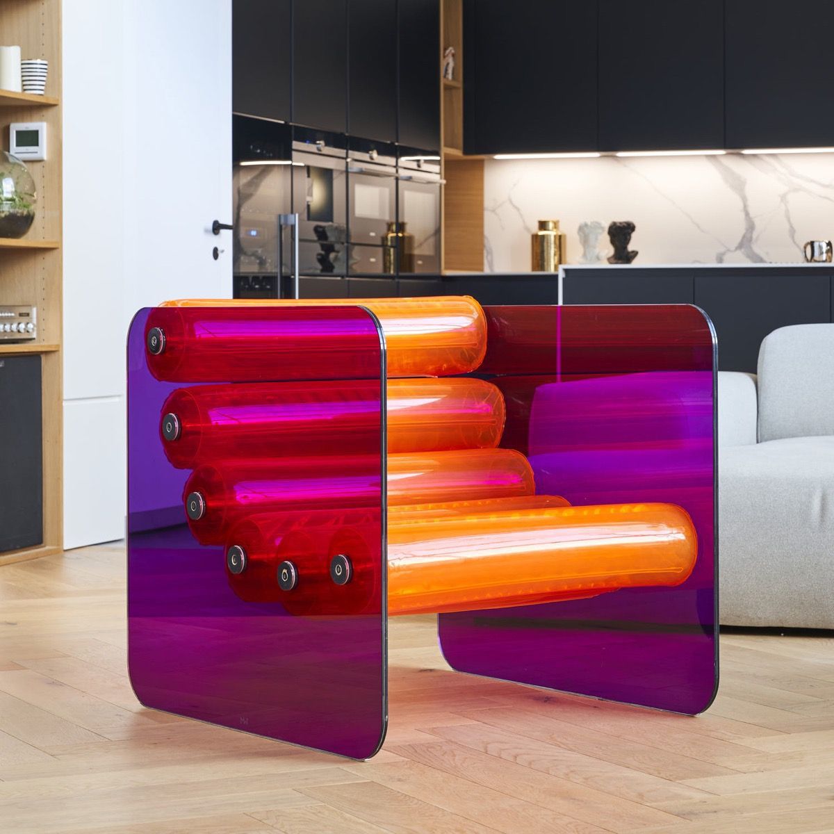 Moderner Sessel - MW02 - MOJOW DESIGN - Polyurethan / Glas ...