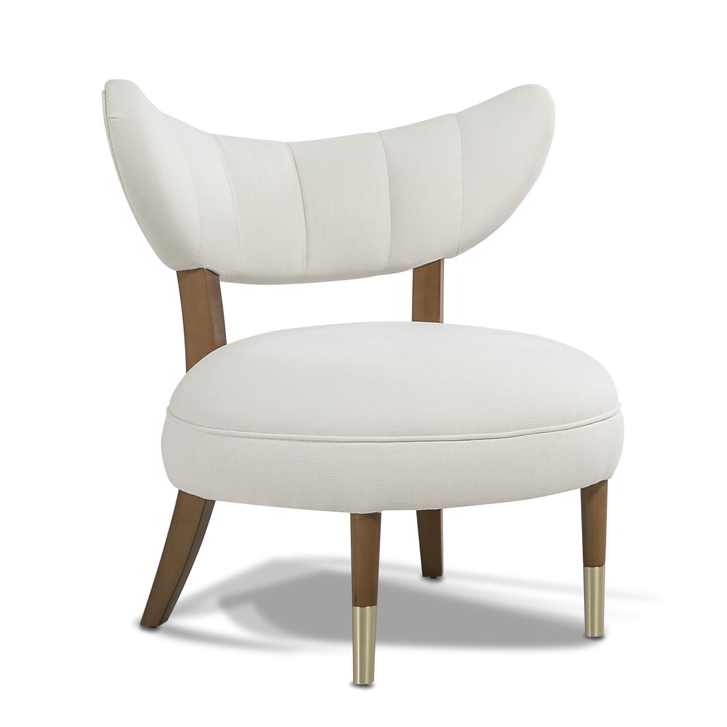 Moderner Kaminsessel - TAURO - Ormos - Stoff / Ohren / weiß