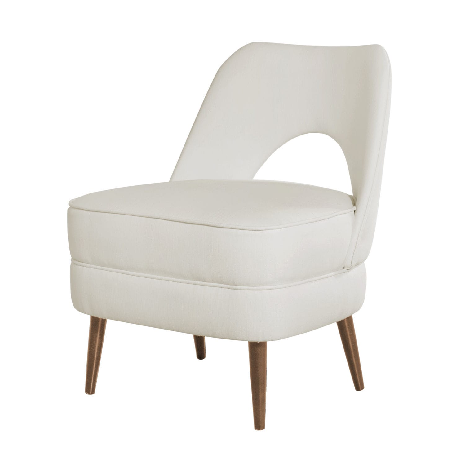 Moderner Kaminsessel - ATENAS - Ormos - Stoff / weiß