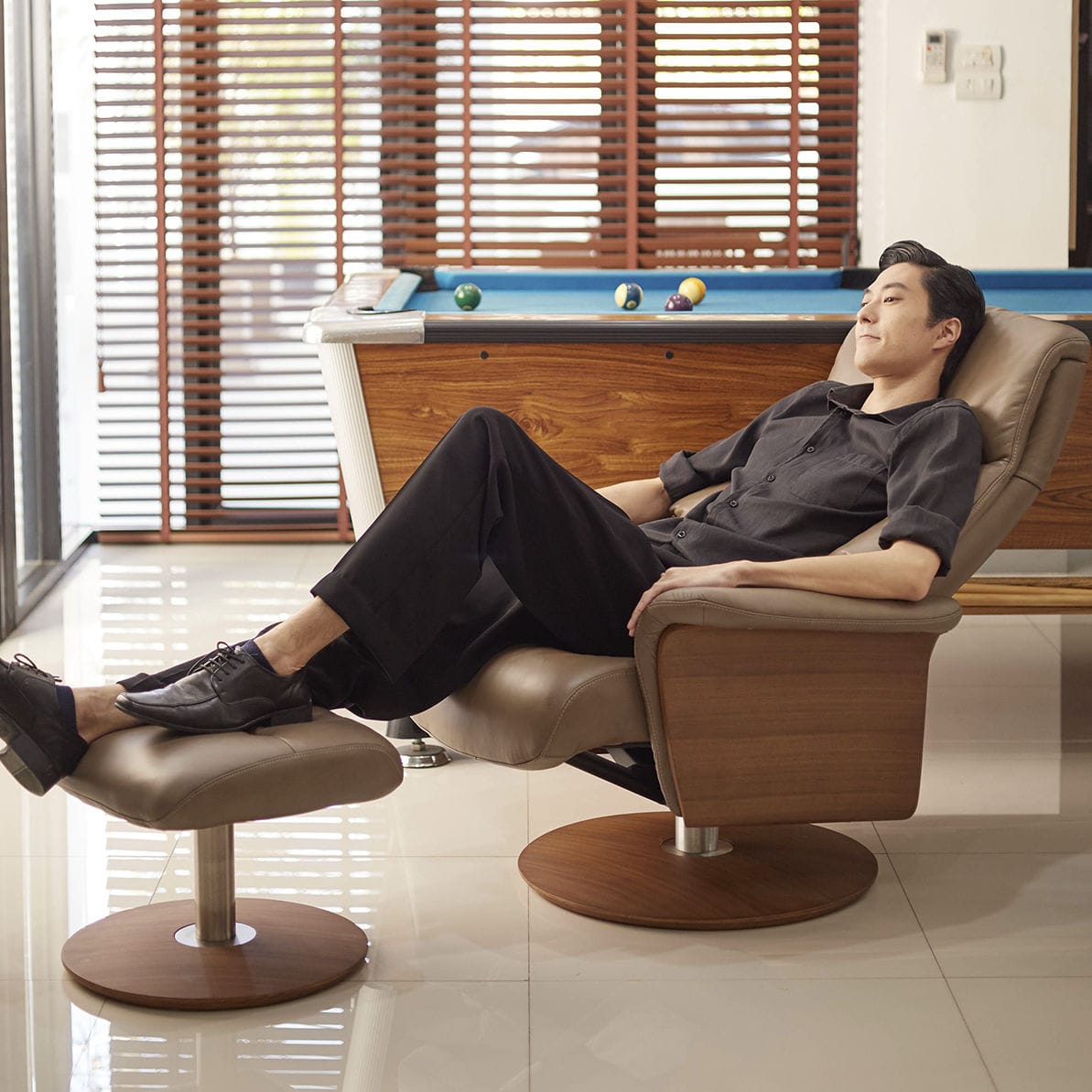 Moderner Relaxsessel - LEONE - ZEDERE - Leder / Stoff / amerikanischer ...