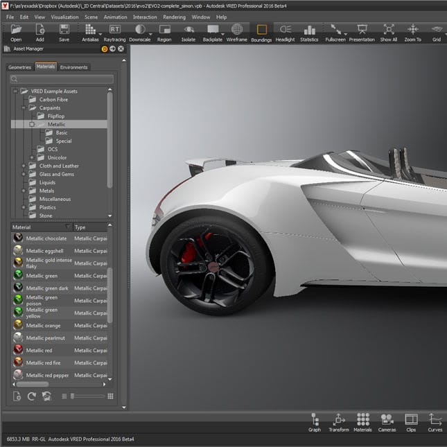 Projektplanungssoftware - VRED® - Autodesk - Rendering / virtuelle ...