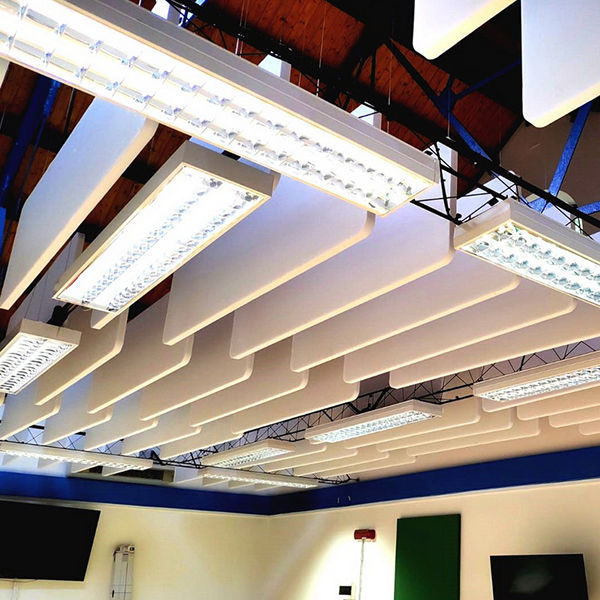 Polyesterfaser-Akustikbaffel - ECOBAFFLE® - Acustico - hängend / deckenmontiert / rechteckig