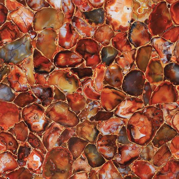 Quarzsteinplatte - AGATE RED CEZANNE - Fiorantina Stone - für ...