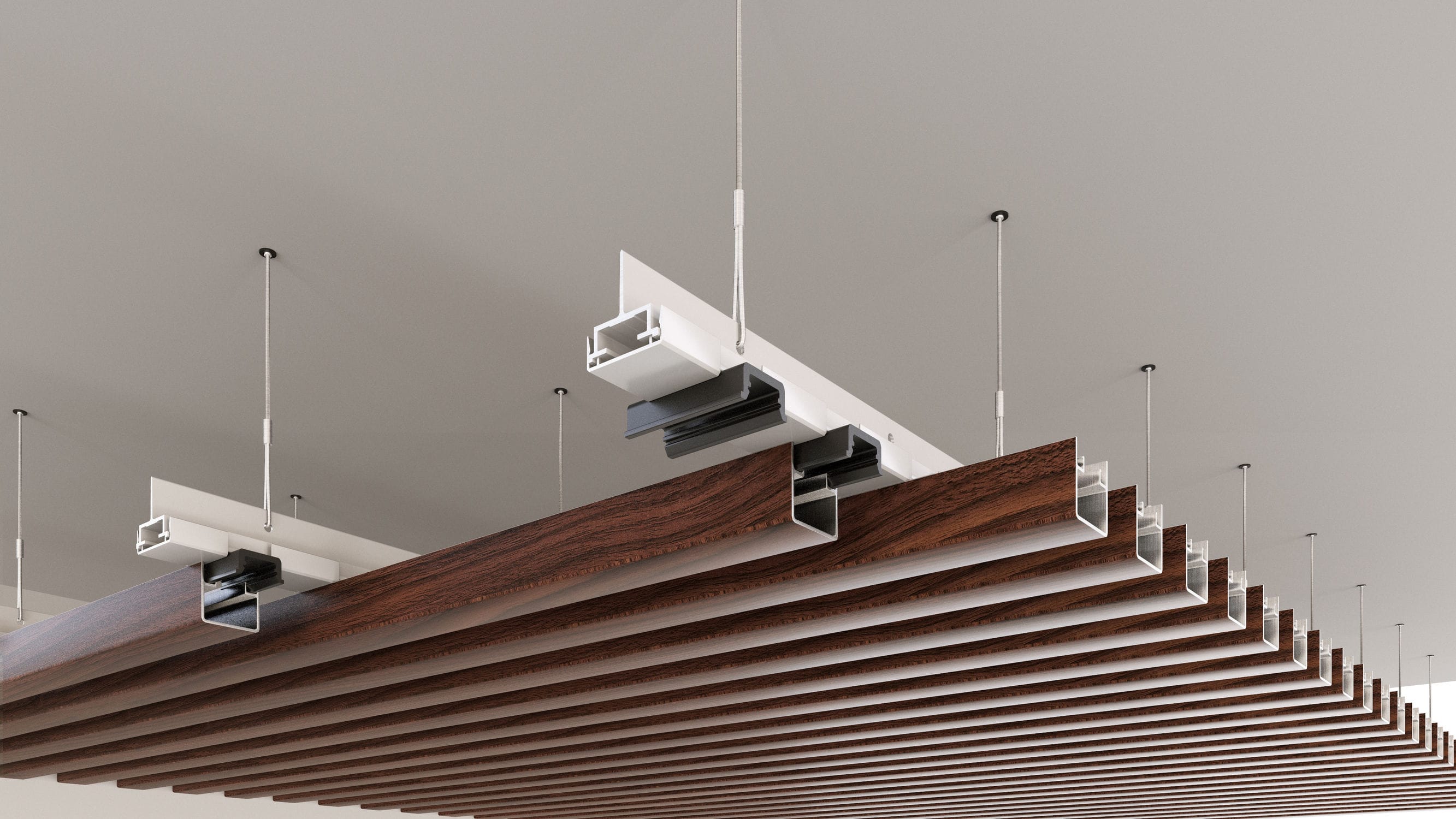 Abgehängte Decke / Aluminiumprofil - BATTENS LIGHT - ForMe - Lamellen ...