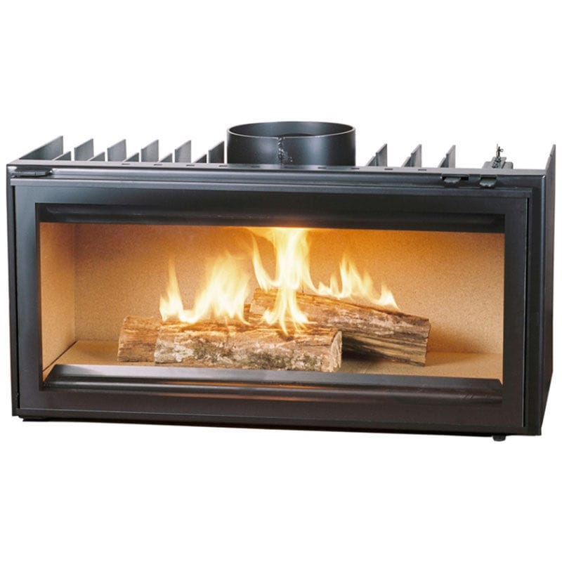 Holz-Kamineinsatz - VE1000 - Cheminées de Chazelles - Stahl / modern