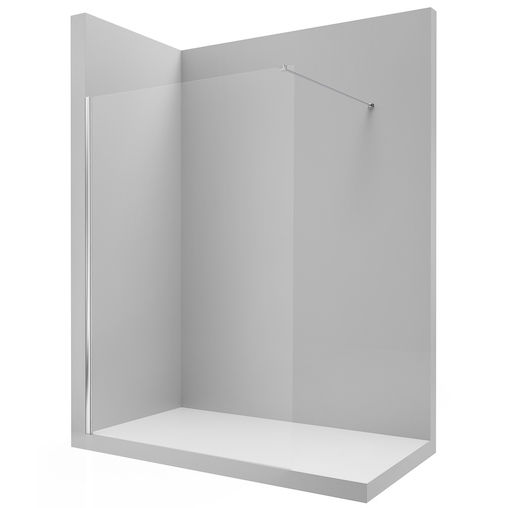 Festinstallierte Duschwand - URA DF - ROCA - Hartglas