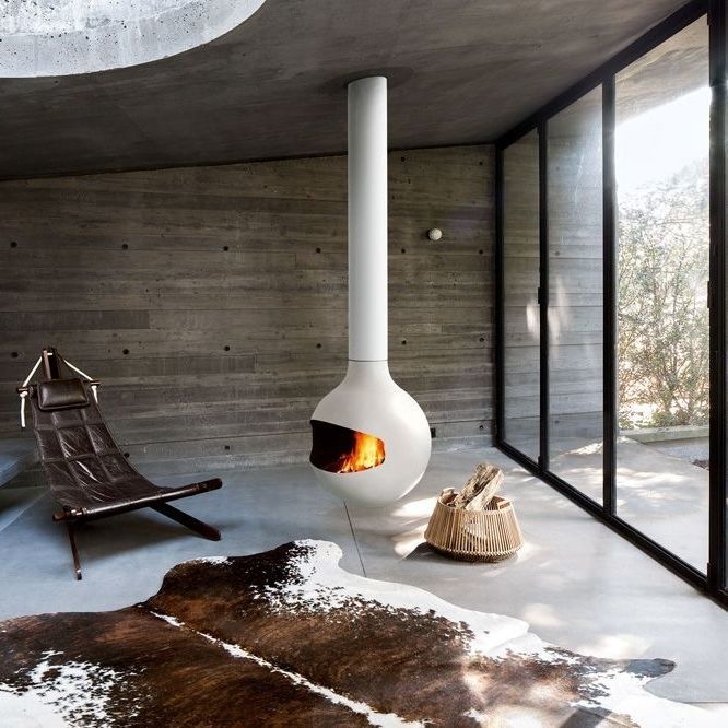 Holz-Kaminofen - BATHYSCAFOCUS - Focus Creation - 5 kW...10 kW / Multibrennstoff / hängend