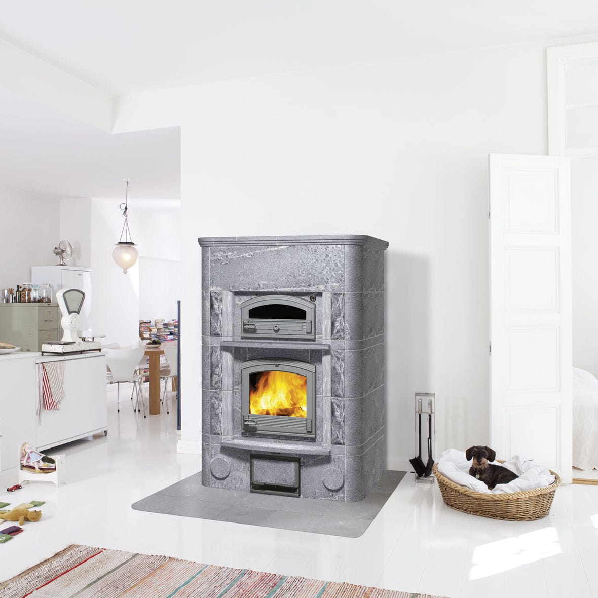 Holz-Kaminofen - TLU2450/1 - TULIKIVI - Pellet / bodenstehend ...