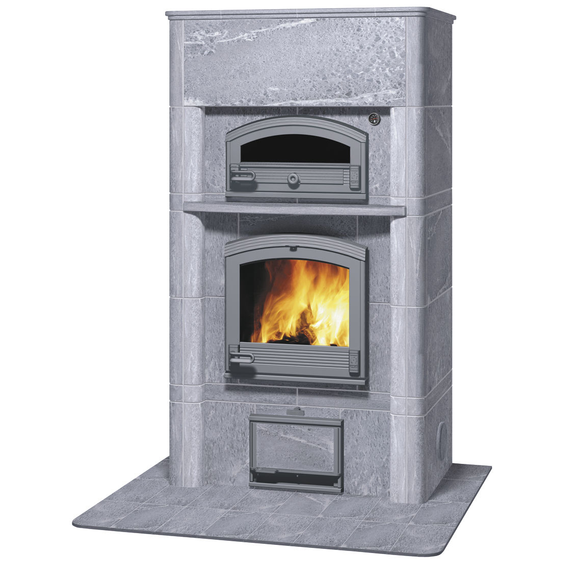 Holz-Kaminofen - TLU1600/91 - TULIKIVI - Pellet / 50 kW...100 kW / auf ...