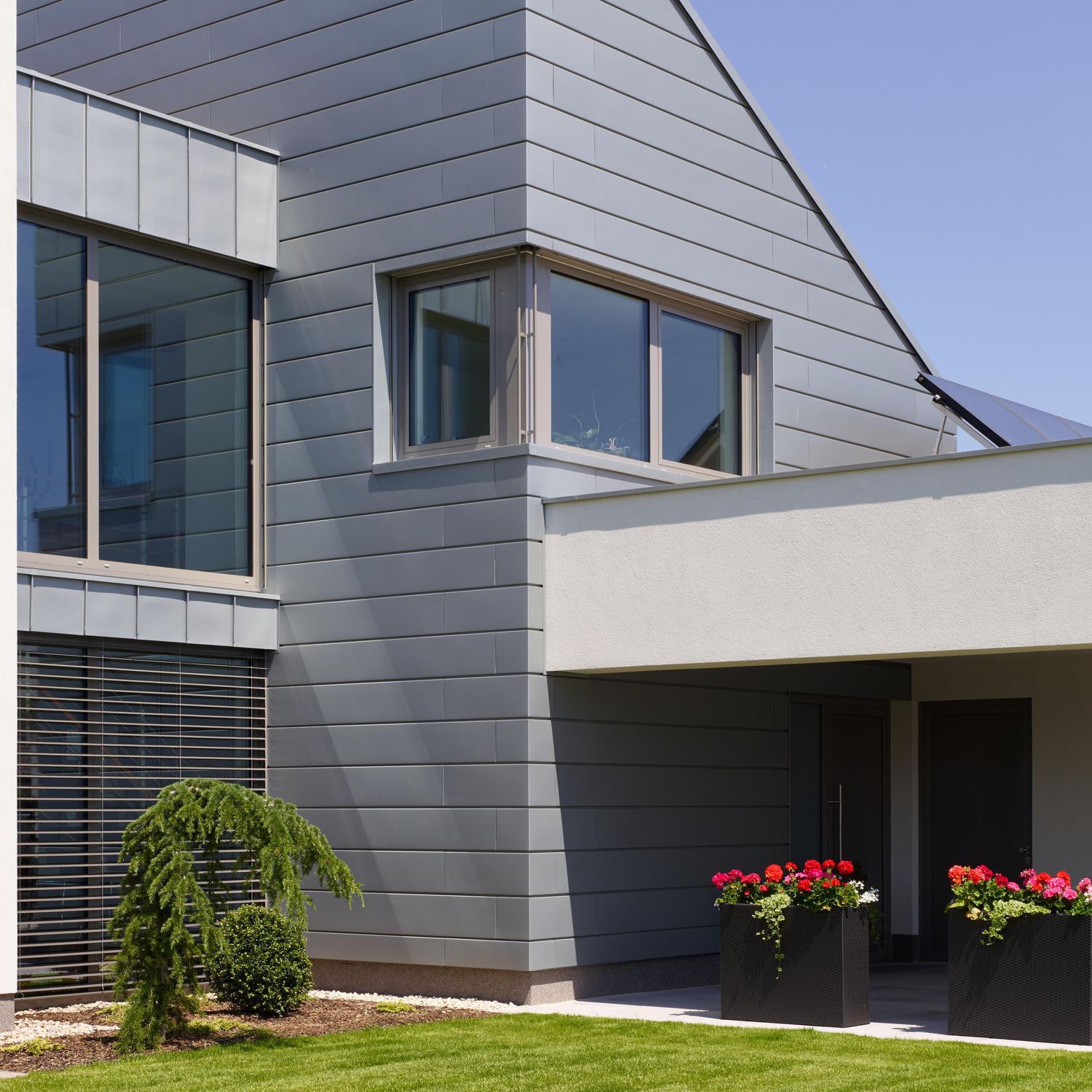 Paneel-Fassadenverkleidung - REVEAL - RHEINZINK - Zink / zum Einrasten ...