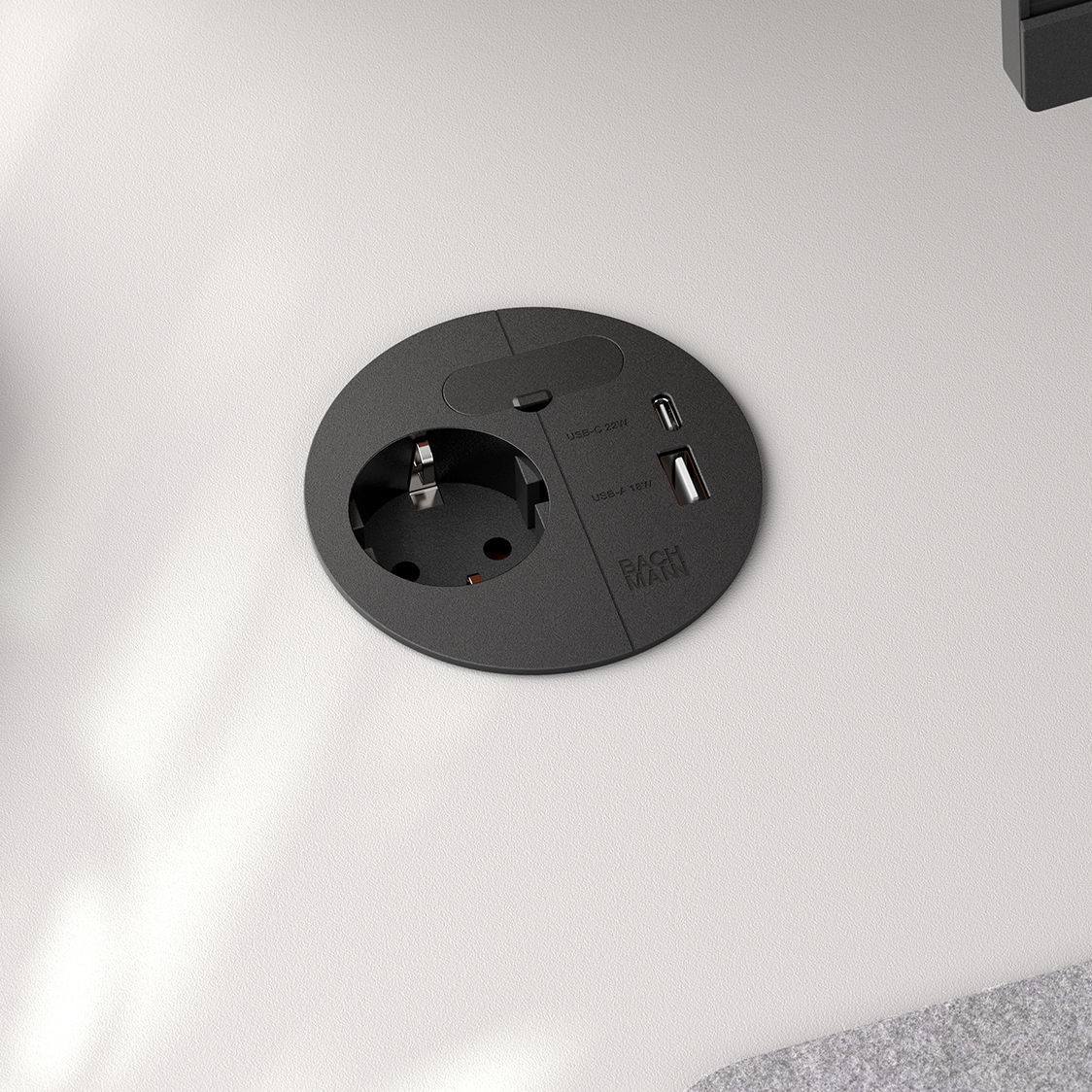 USB-Steckdose - LOOP IN CHARGE - BACHMANN - Schreibtisch / Einbau / modern