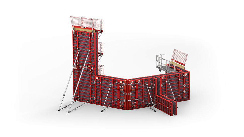 Rahmenschalung - MAXIMO - PERI S.A.S. - Modul / Metall / für Wand