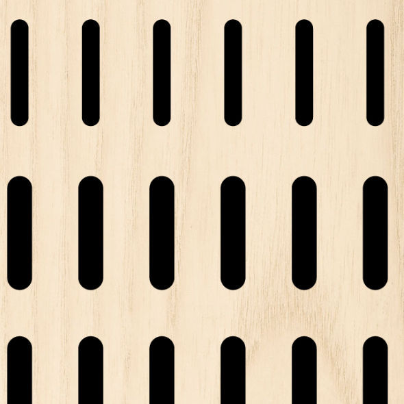 Akustikplatte für Decke - GREASE - OBERFLEX - für Wand / Holz / rechteckig