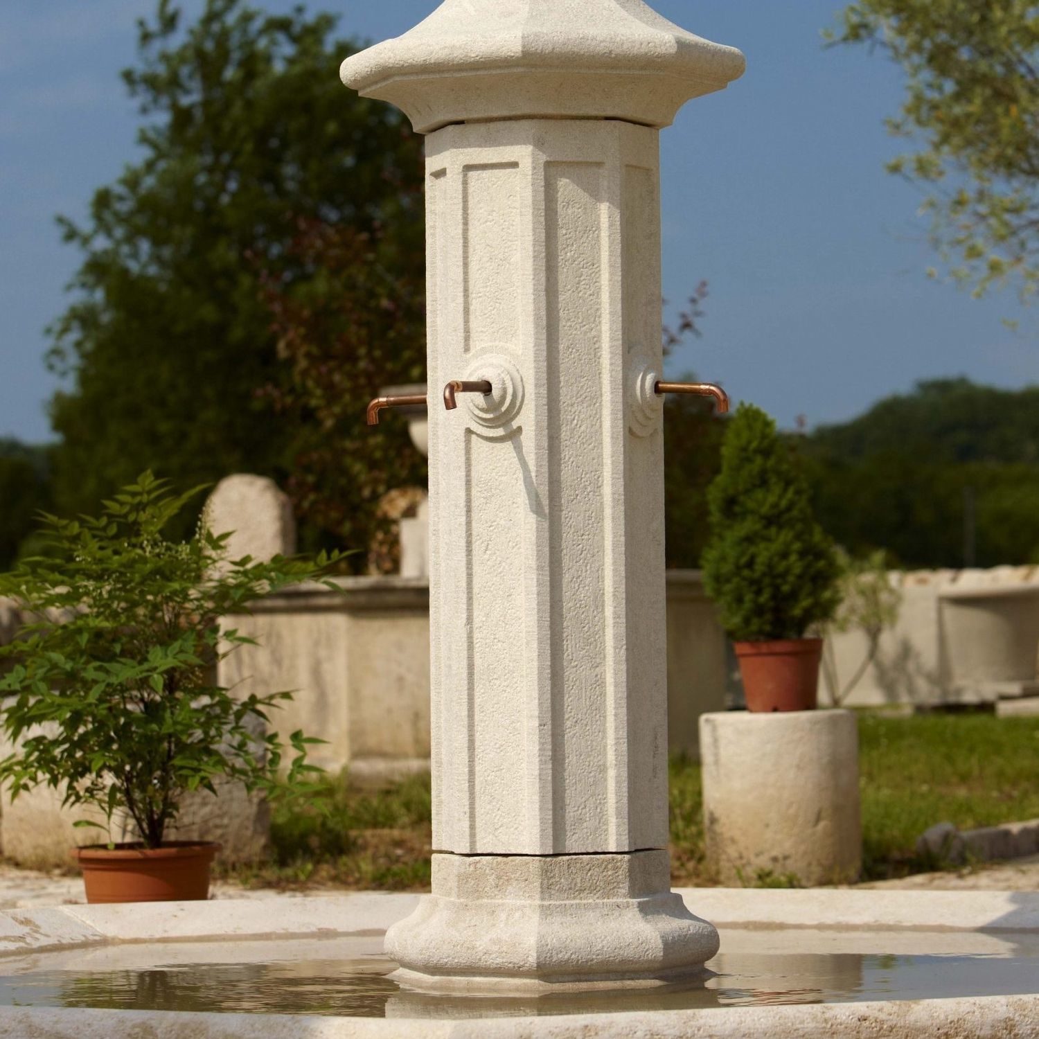 Garten-Springbrunnen - LAVANDIERES - OCCITANIE PIERRES - Park / Stein ...