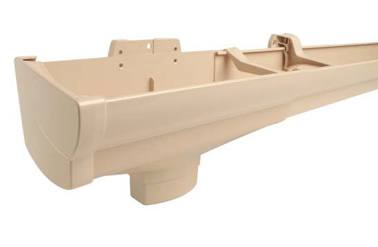 PVC-Regenrinne - 25 - Nicoll - halbrund