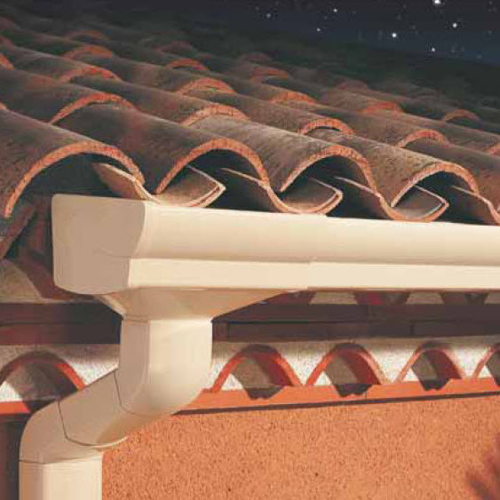 PVC-Regenrinne - ELITE - Nicoll - halbrund