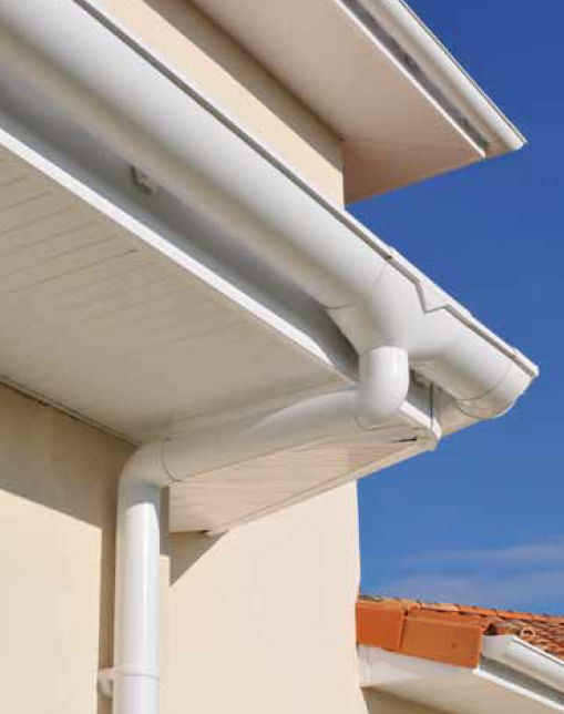 PVC-Regenrinne - VODALIS - Nicoll - halbrund