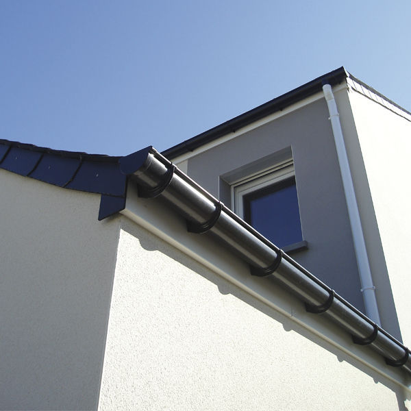 PVC-Regenrinne - 33 - Nicoll - halbrund