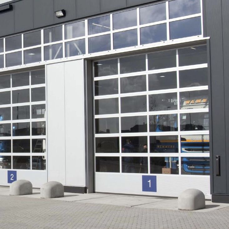 Sektionales Industrietor - NovoLux - Novoferm - Aluminium / Acryl / Akustik