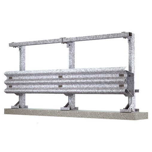 Leitplanke / galvanisiertem Stahl - H4-W5 - MARCEGAGLIA - für Brückenbau