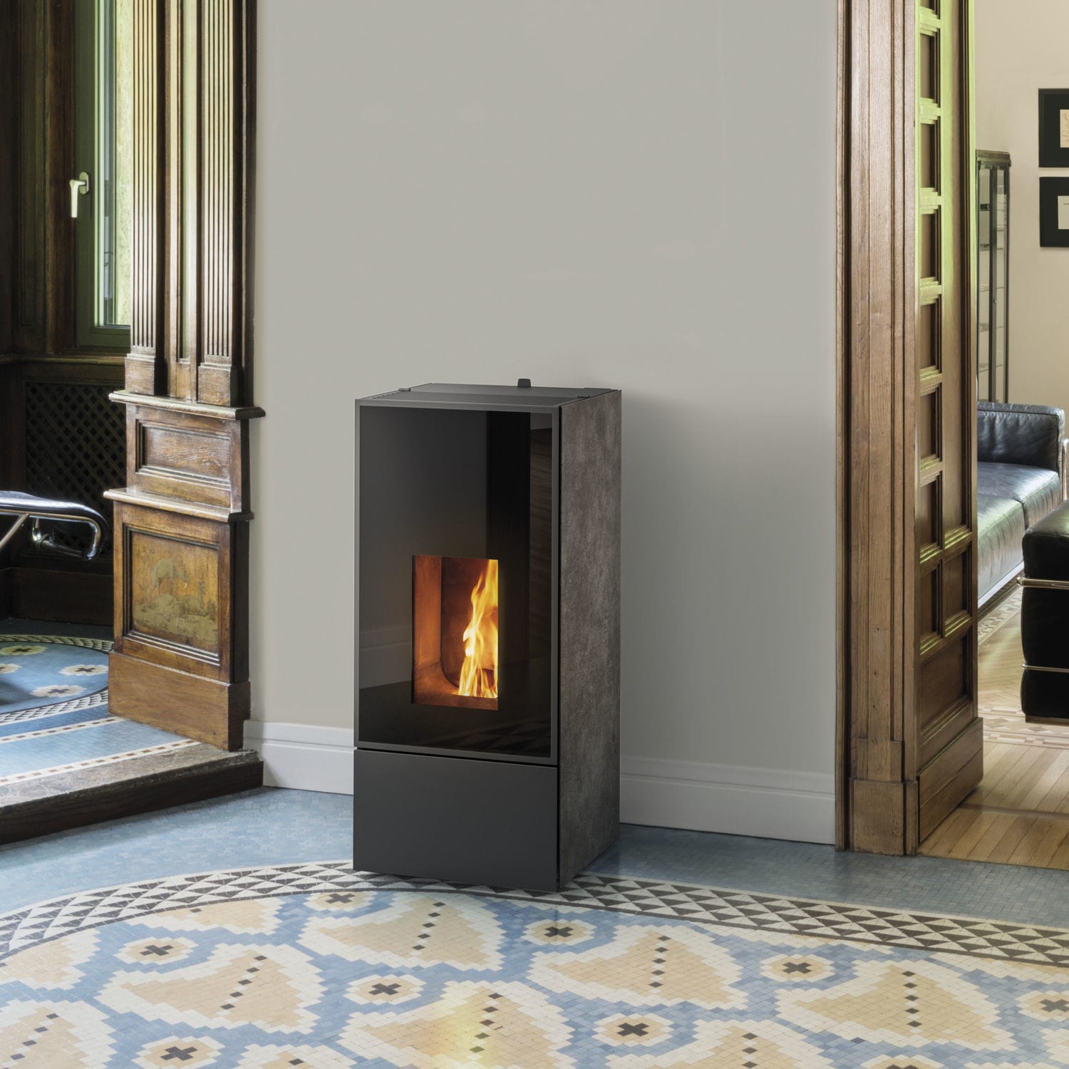 Pelletkaminofen - EIKO - MCZ - 5 kW...10 kW / bodenstehend / modern