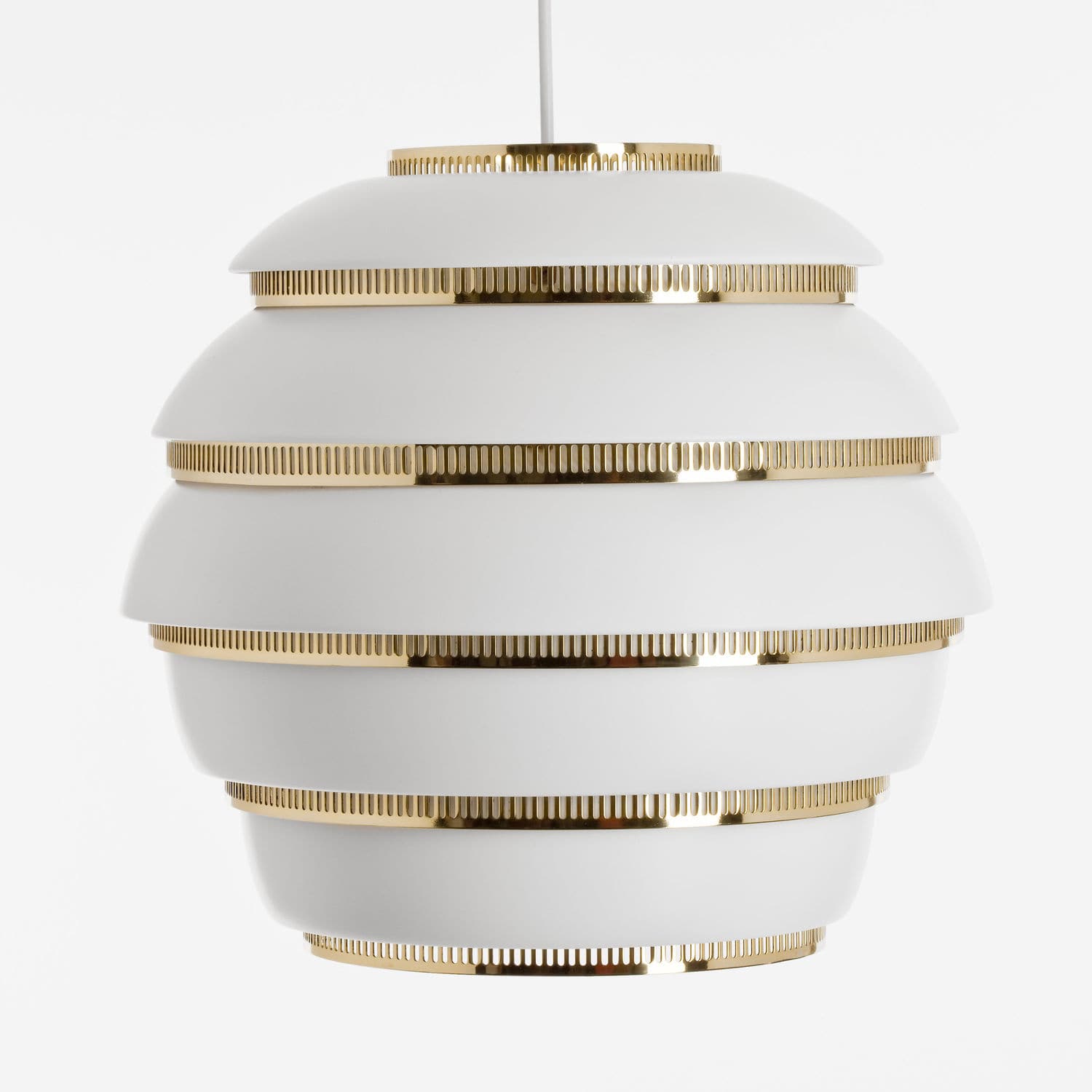 Hängelampe - A331 “BEEHIVE“ - Artek - Stahl / Messing / gestrichenes ...