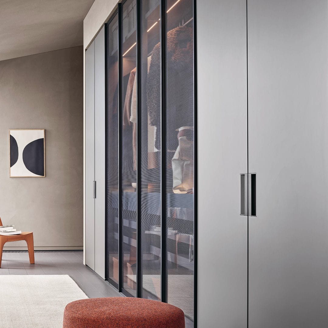 Moderner Kleiderschrank - SENZAFINE - Poliform - melaminbeschichtet ...