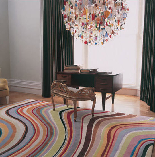 Moderner Teppich - SWIRL - The Rug Company - Streifenmuster / Wolle ...
