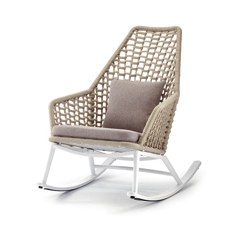 Schaukelsessel - KOS ROCKING CHAIR - GRATTONI S.R.L. - modern / Acrylgewebe / Polyester