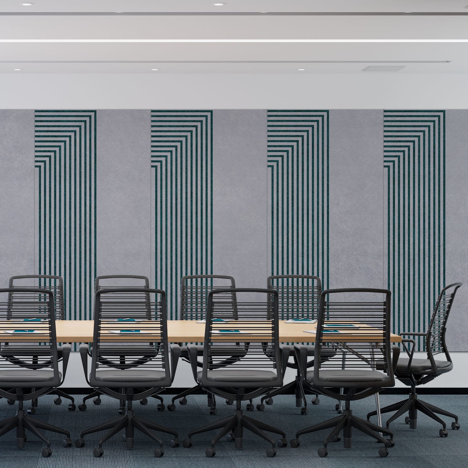 Akustik-Wandpaneel - KONA® - Aistec - PET / rechteckig / texturiert