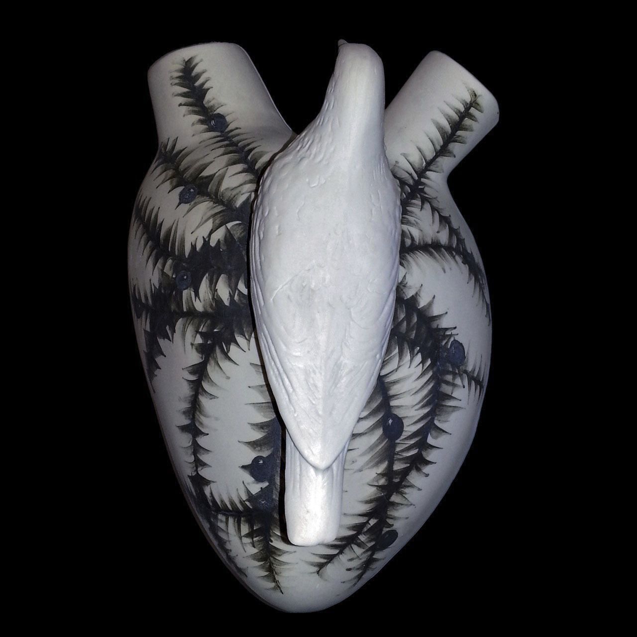 Moderne Vase - RARA ALBA AVIS - ELICA STUDIO - Porzellan / Wand ...