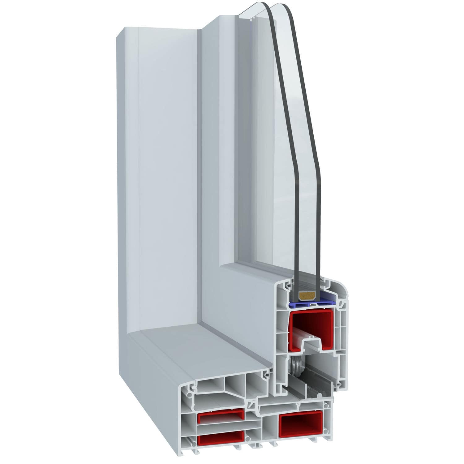 PVC-Fensterprofil - 770 Thermo Sliding - Adopen Plastik - wasserdicht ...